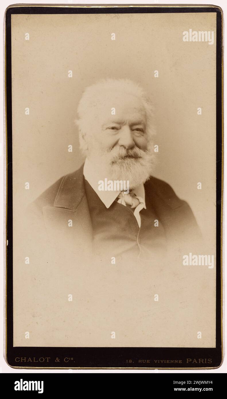 Chalot & Cie. Victor Hugo smiling. Albumin paper. Paris, house of ...