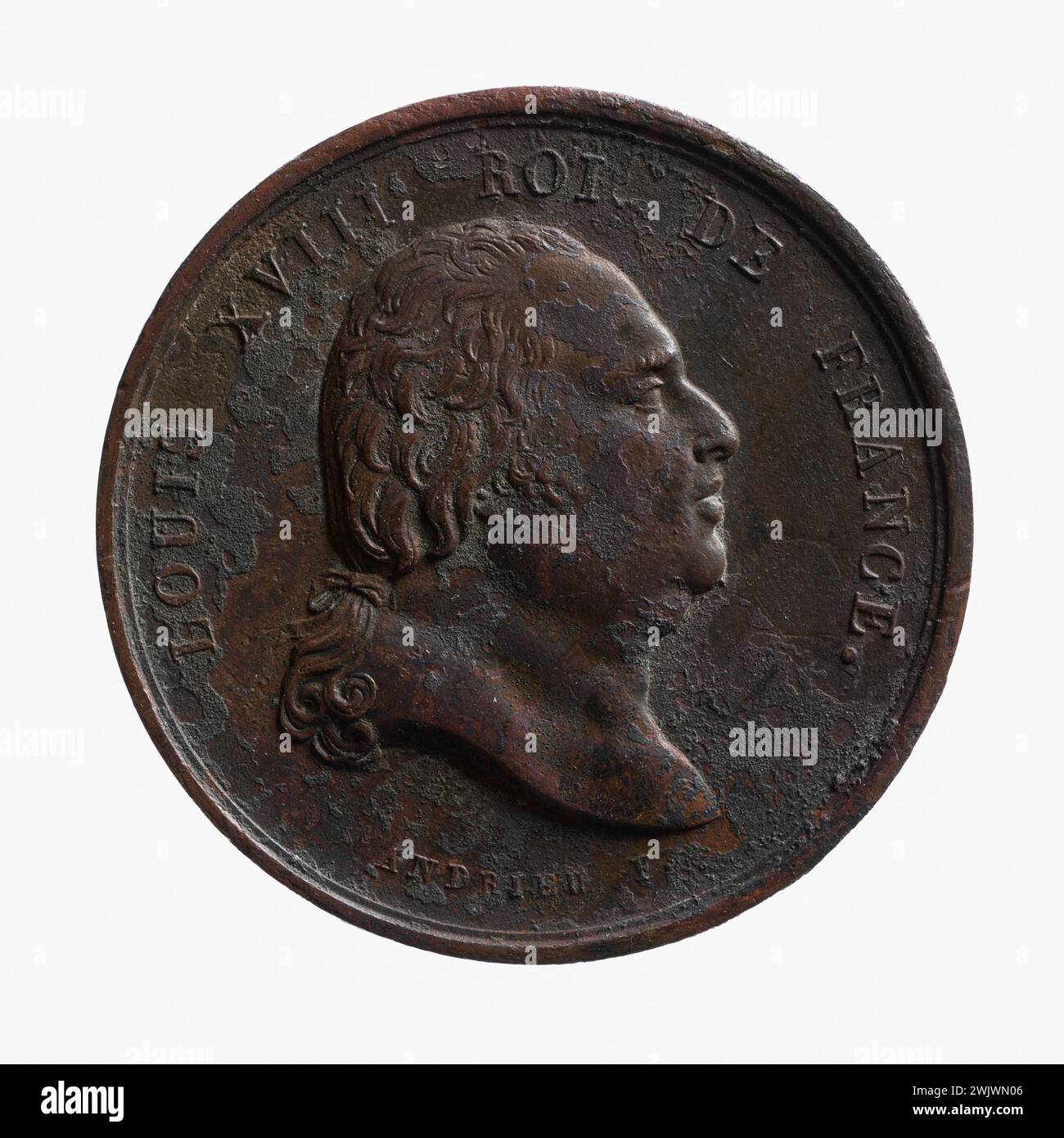 Bertrand or Jean-Bertrand Andrieu (1763-1822). Louis XVIII, "Paris ...