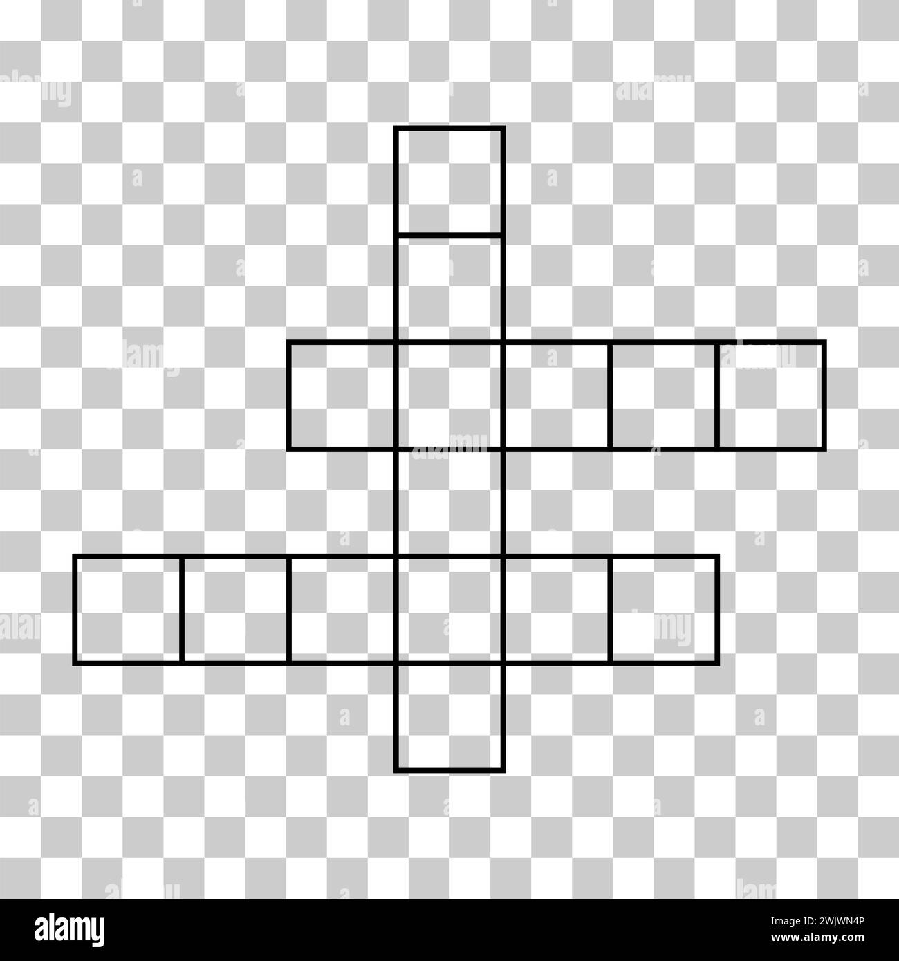 Crossword concept icon, cross word graphic symbol, web flat vector ...