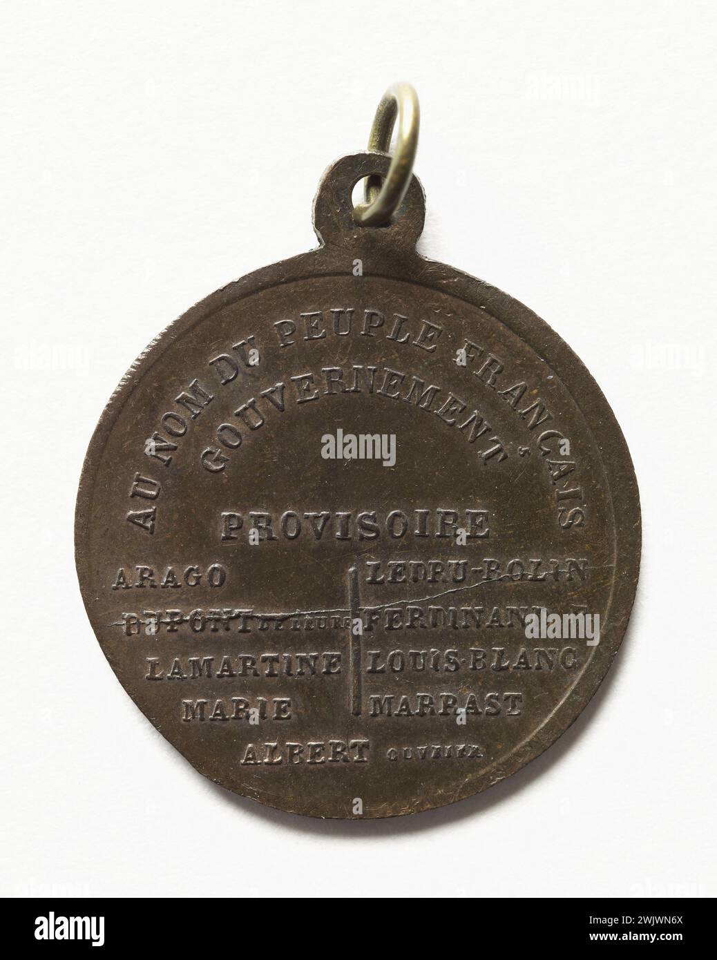 Anonymous. Provisional government formed on February 24, 1848 (obverse ...