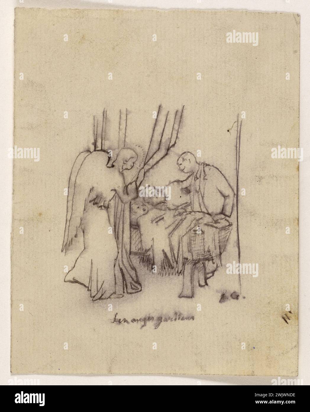 Arthur-Joseph Guéniot (1866-1951). The Guardian Angels. Feather. Museum ...