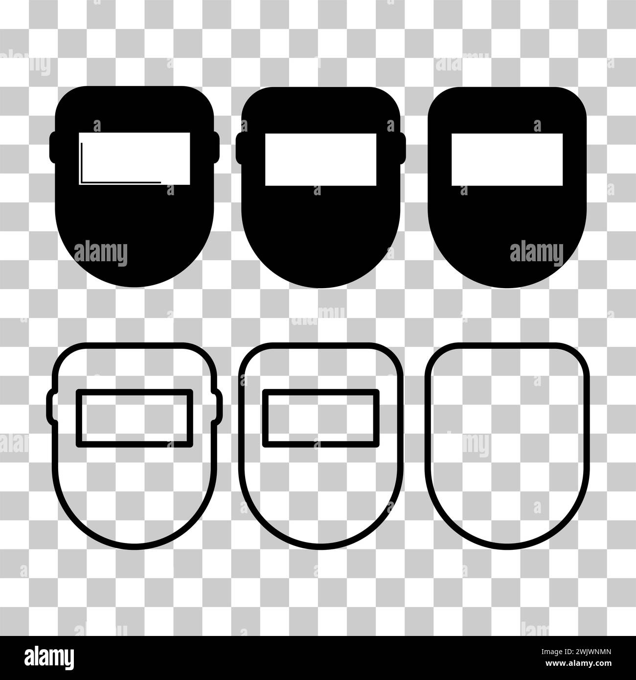 Set of Welding technology icon, metal tool equipment symbol, safe weld ...