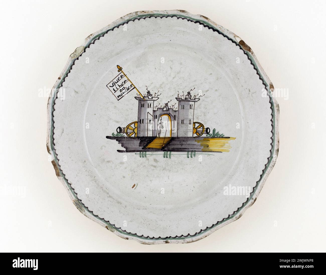 Anonymous. Plate. Earthenware. Paris, Carnavalet museum. 71680-21 ...
