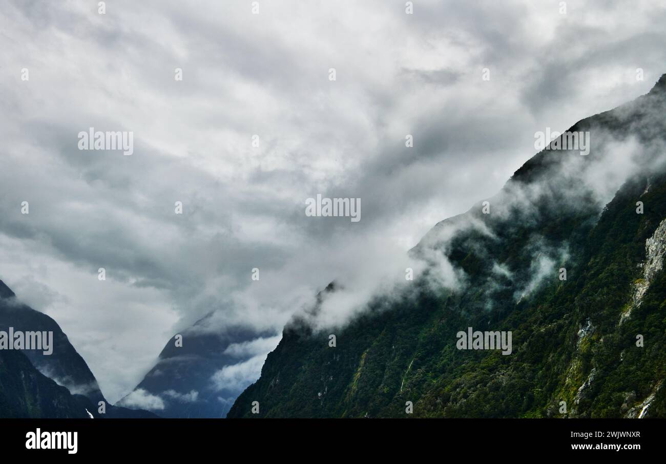 Landscape of Milford Sound / Piopiotahi, South Island, New Zealand ...