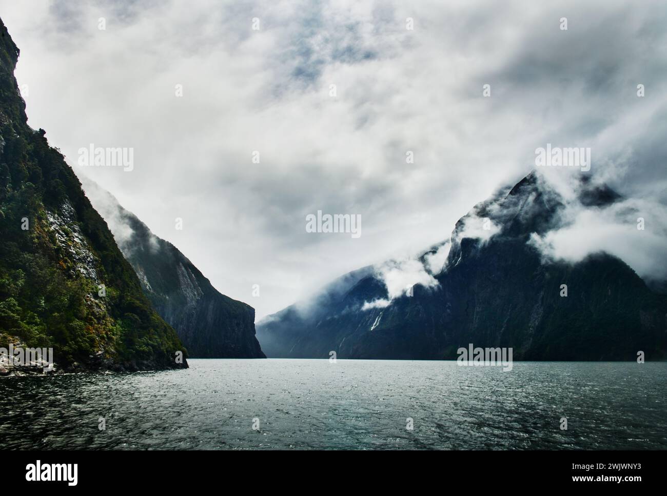 Landscape of Milford Sound / Piopiotahi, South Island, New Zealand ...