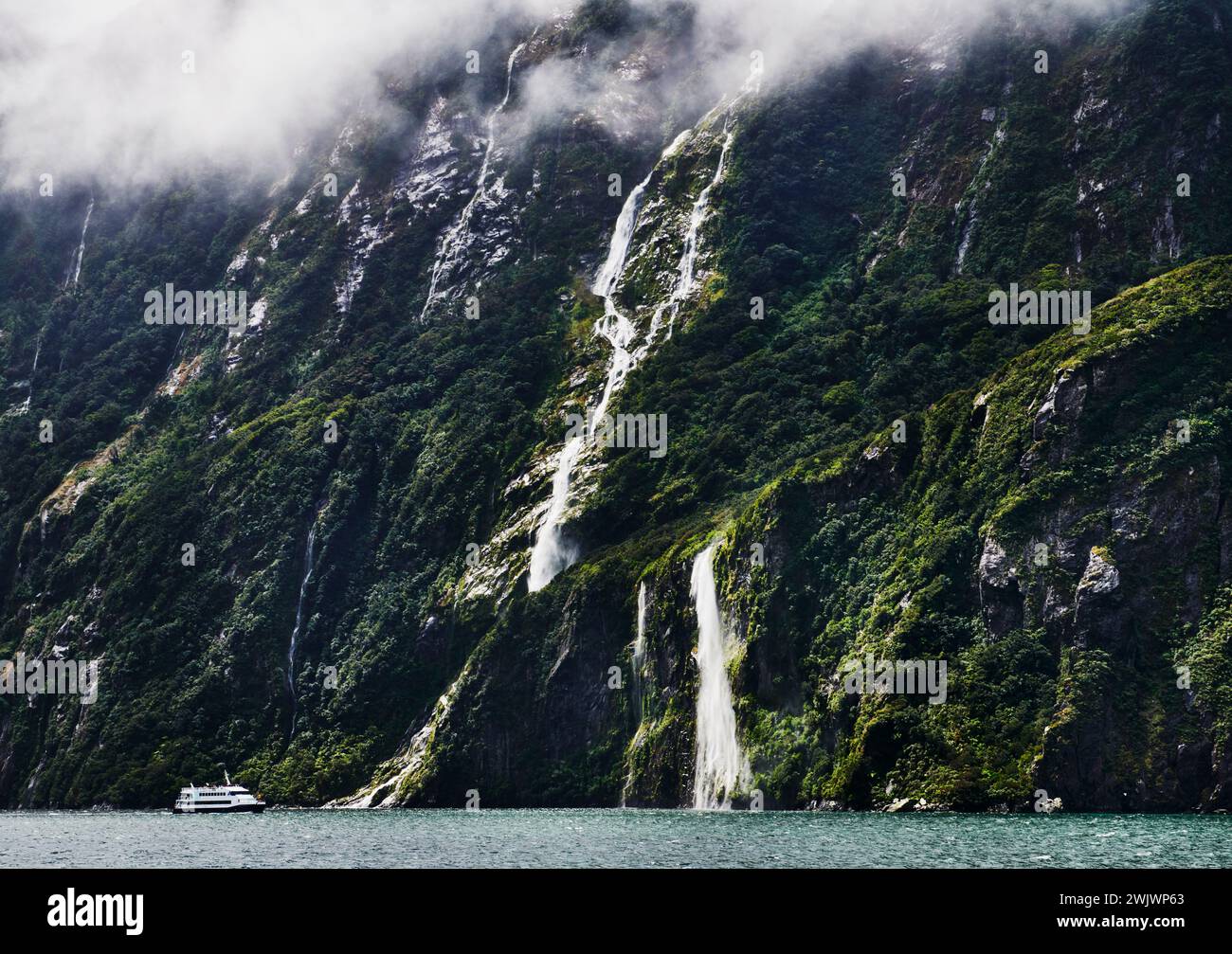 Landscape of Milford Sound / Piopiotahi, South Island, New Zealand ...