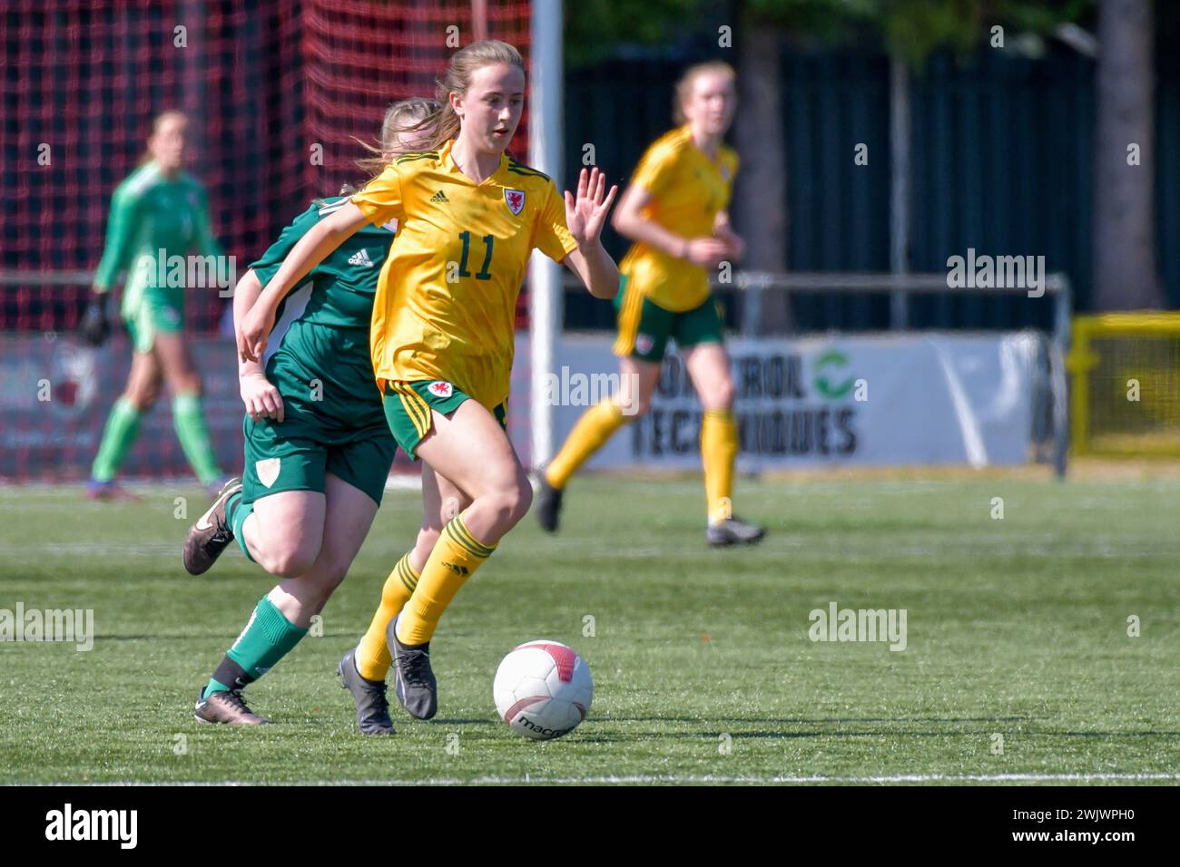 Newtown, Wales. 30 May 2023. Chloe McMahon of FAW Girls Academy South ...