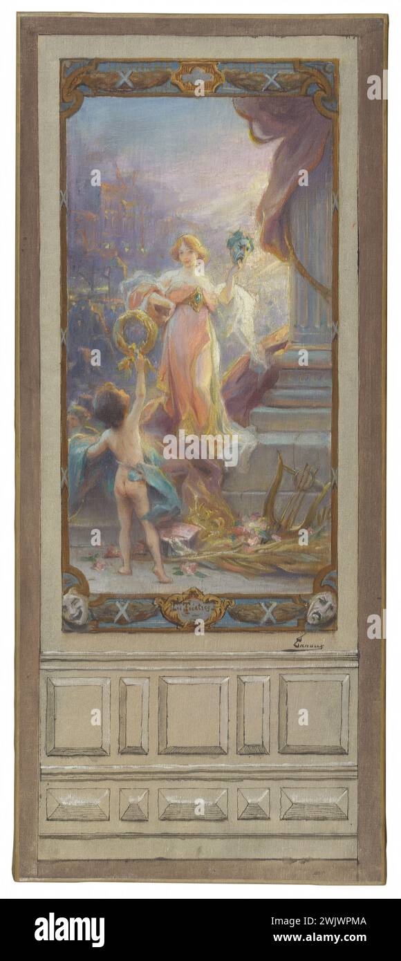 Adrien-Henri Tanoux. "Sketch for the town hall of the 10th ...