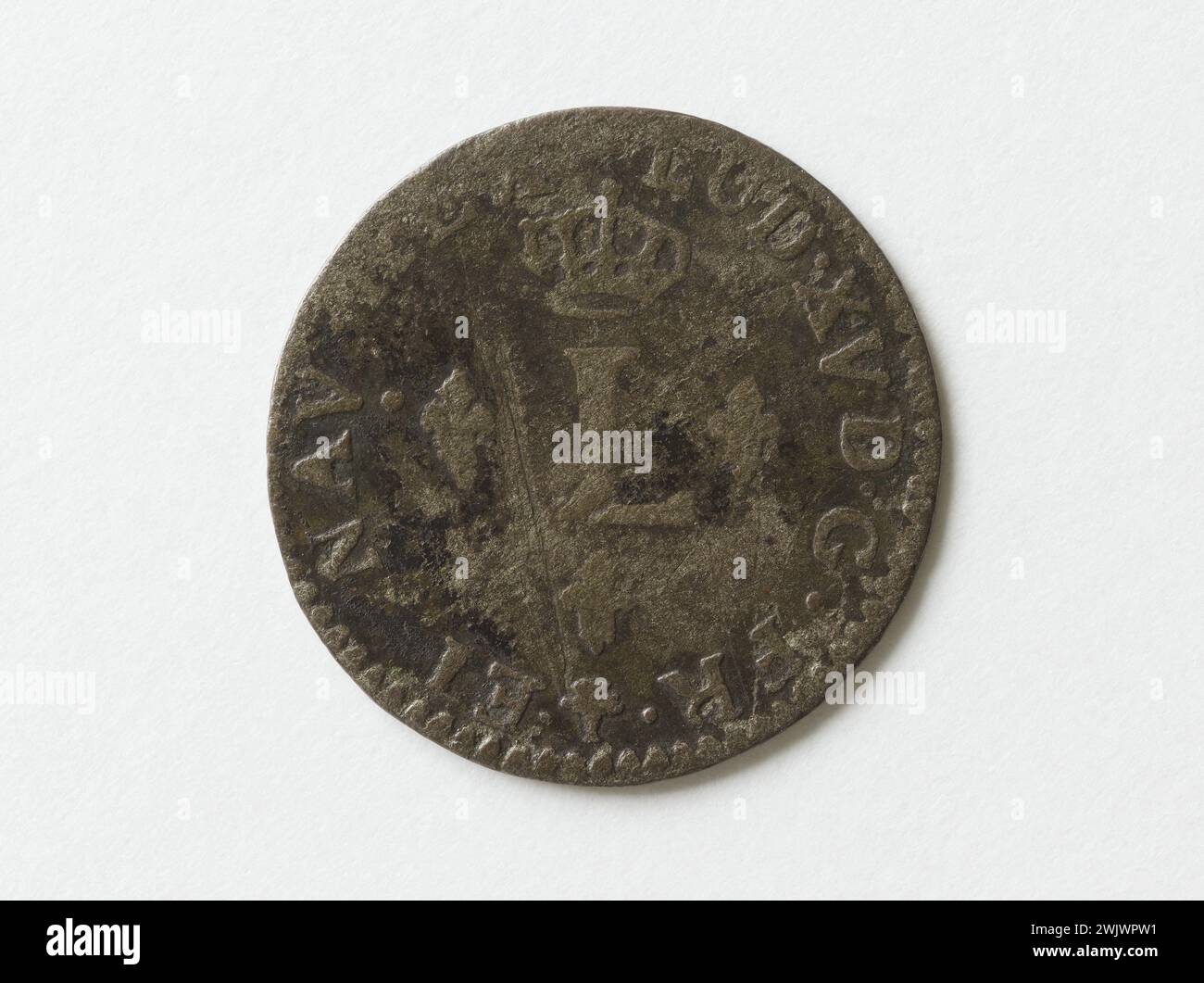 Joseph Charles Roettiers (1635-1703). Sol de Louis XV, 1740. Billon ...