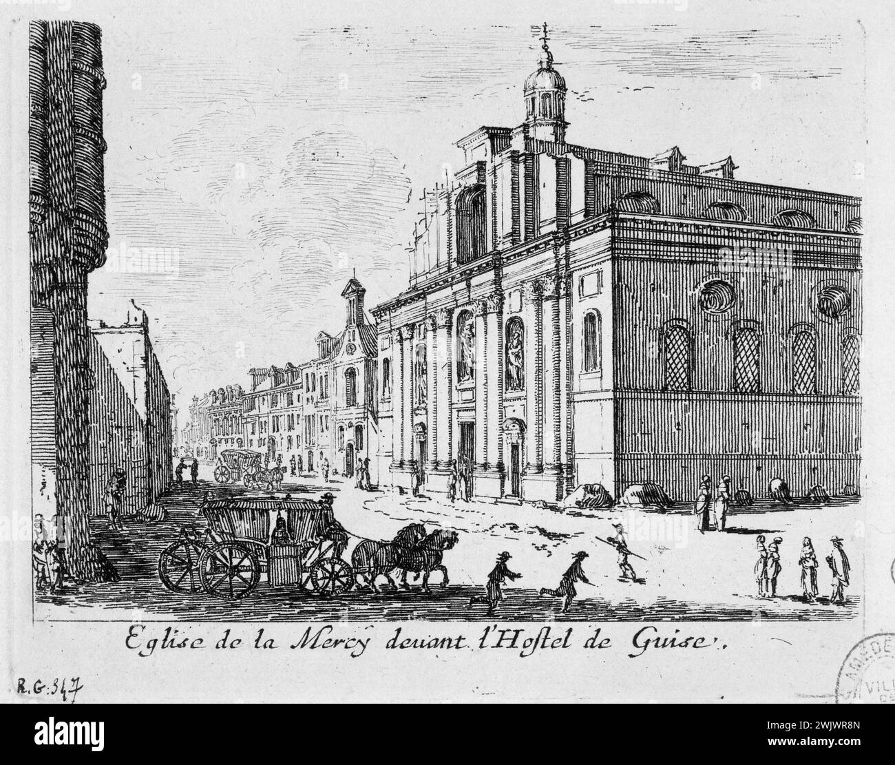 Israel Silvestre (1621-1691), Israel Henriet (1590-1661). "Mercy Church ...