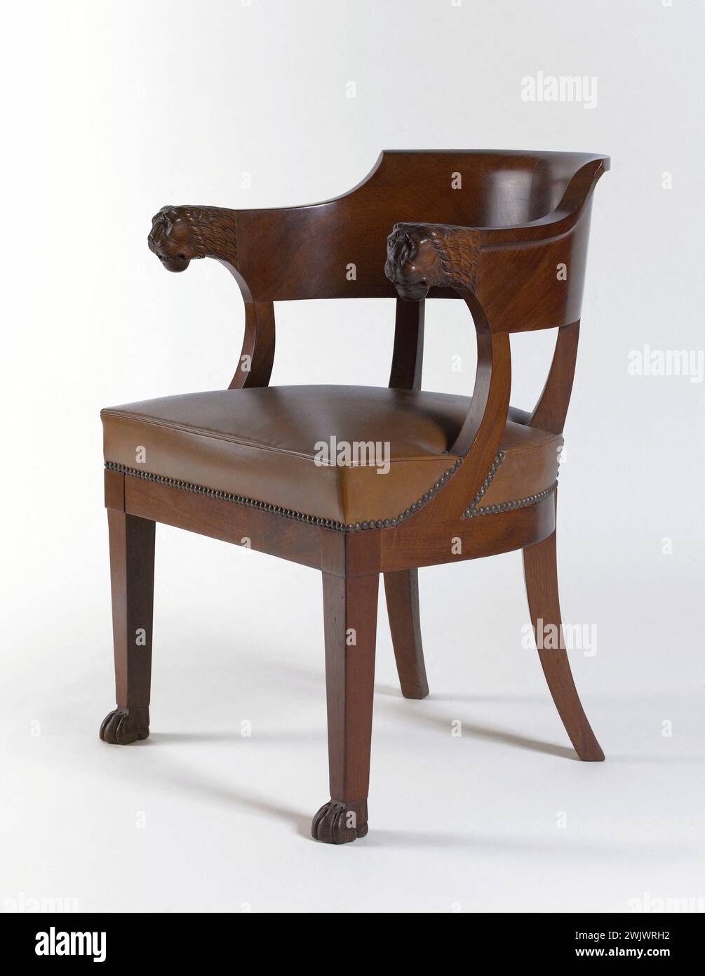 Anonymous. "Jules Michelet office chair". Beech and mahogany. Garnish ...
