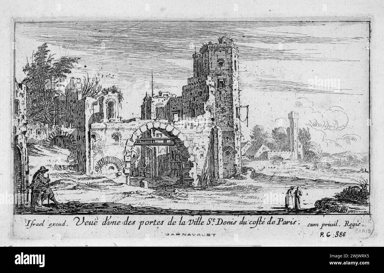 Israel Silvestre (1621-1691) and Israel Henriet (1590-1661). "View of ...