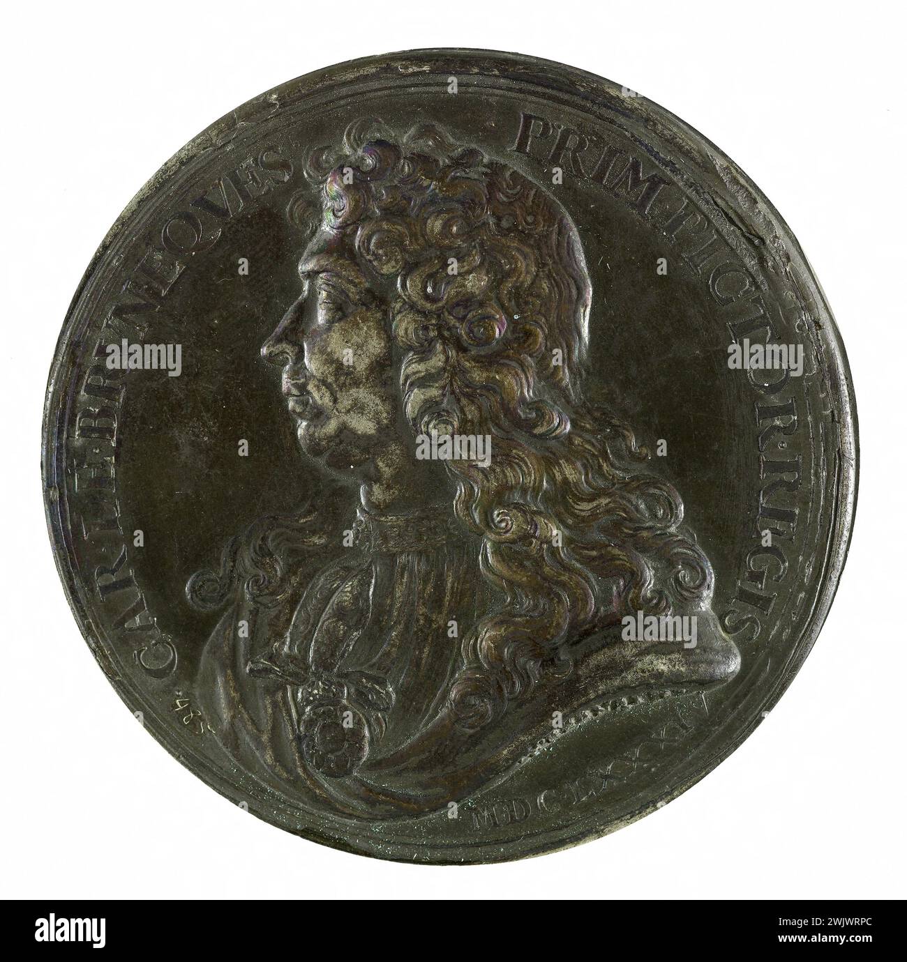 Thomas Bernard (1650-1713). Medal. Lebrun painter. Metal, bronze ...