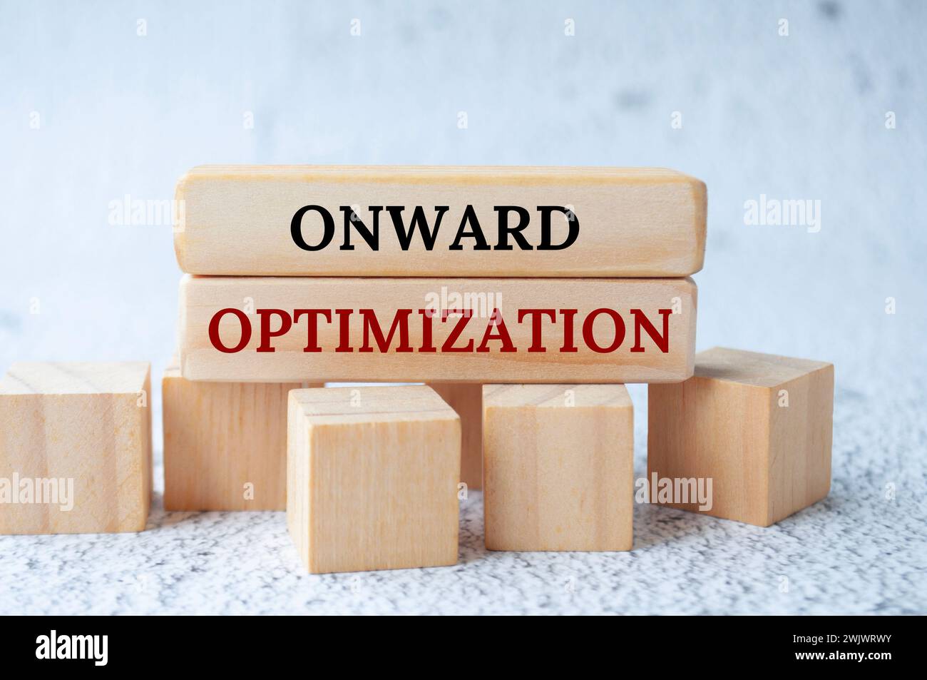 Onward Optimization Text On Wooden Blocks Operational Excellence