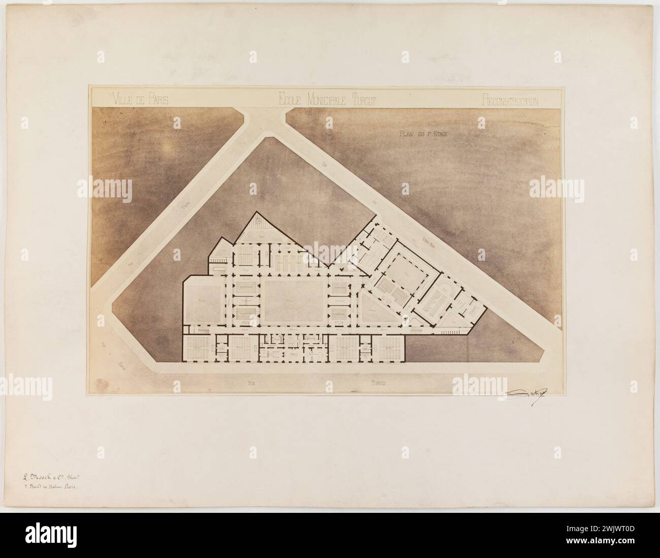 Reproduction of a plan on the 1st floor of the reconstruction of the ...