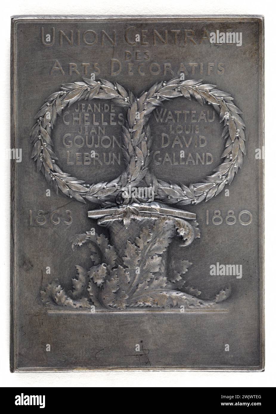 Louis Oscar Roty (1846-1911). Medal plate. The Central Union of ...