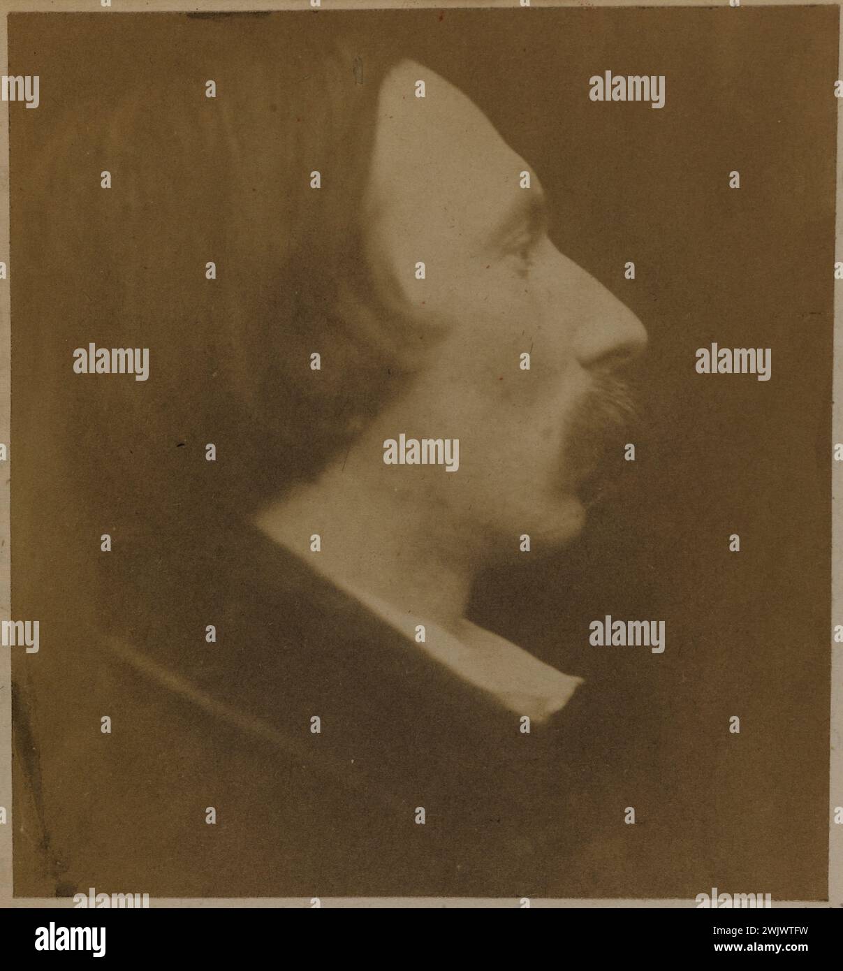 Self -portrait. Photograph by Auguste Vacquerie (1819-1895), extracted ...