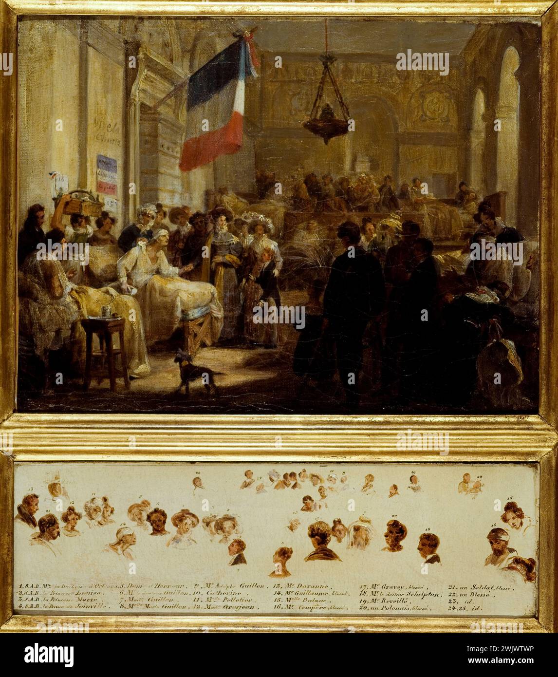 Nicolas Gosse (1787-1878) and Adolphe Guillon (1829-1896). "Queen Marie ...