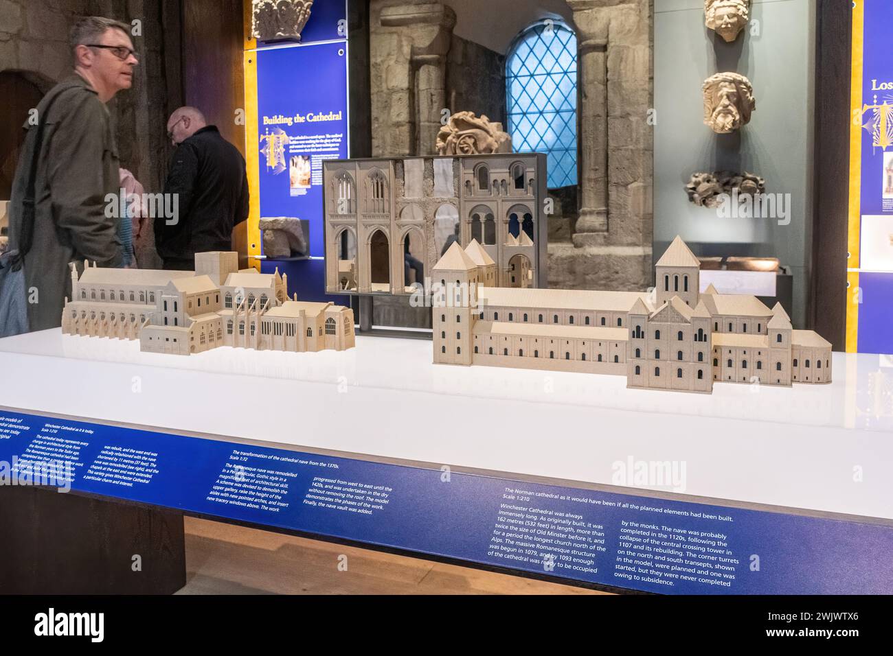 People visiting the Kings and Scribes: The Birth of a Nation exhibition ...