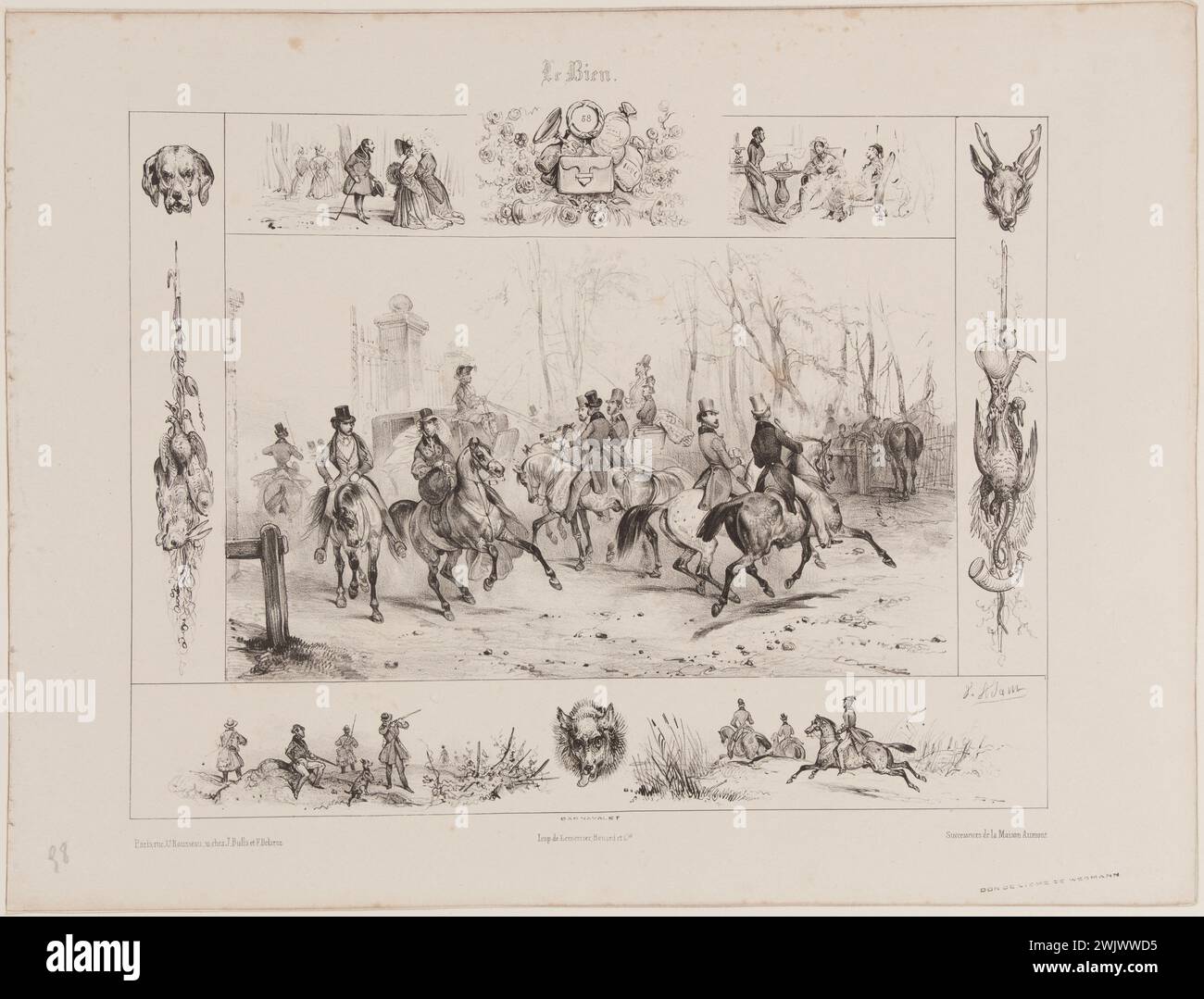 Jean-Victor Adam, known as Victor Adam (1801-1866), French painter and ...