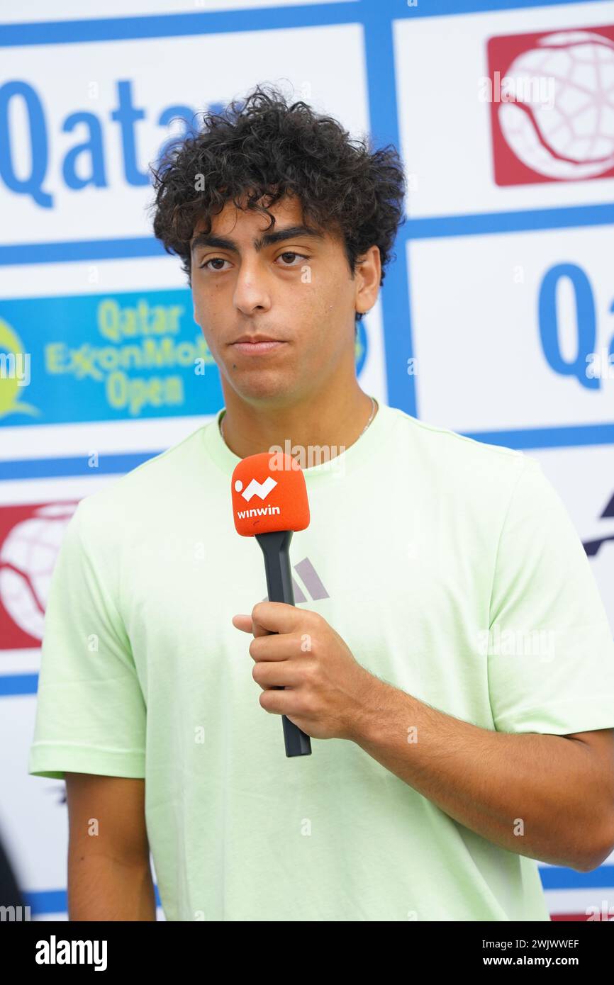 Jordan’s Abdullah Shelbayh during the draw ceremony of the Qatar ...