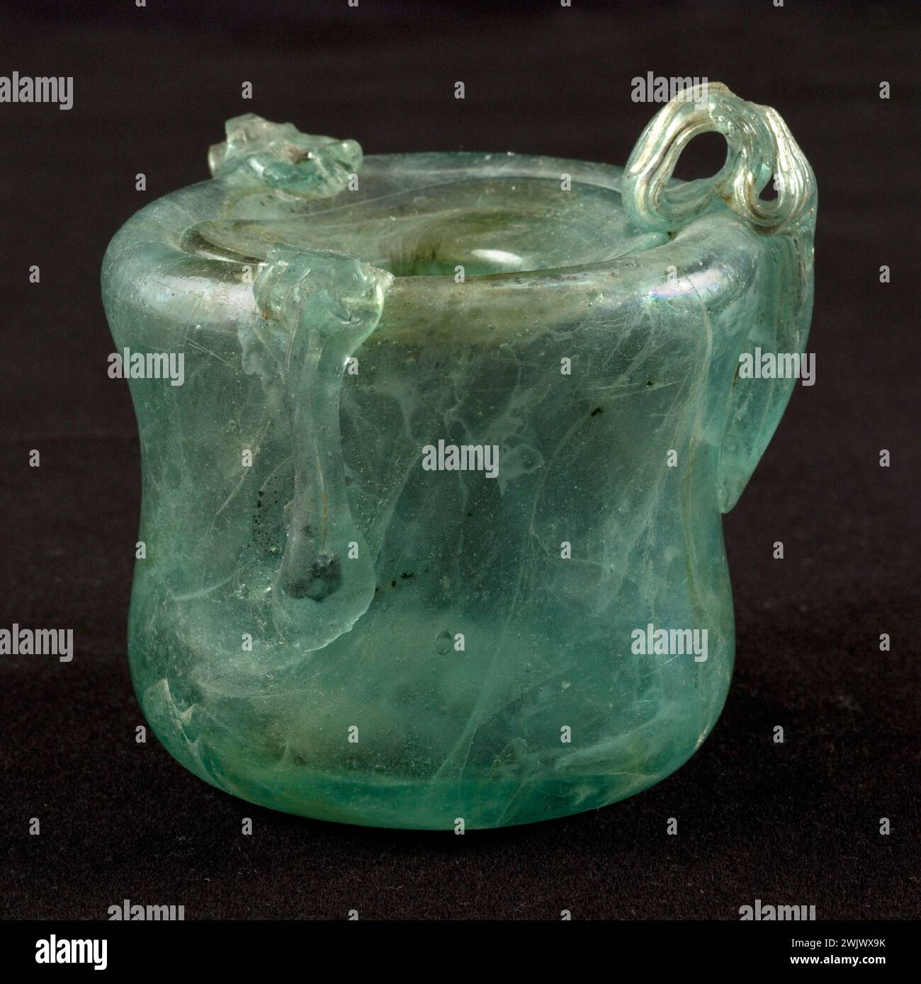 Inkwell. Gallo-Roman. Glass. Paris, Carnavalet museum. Inkwell, Gallo ...