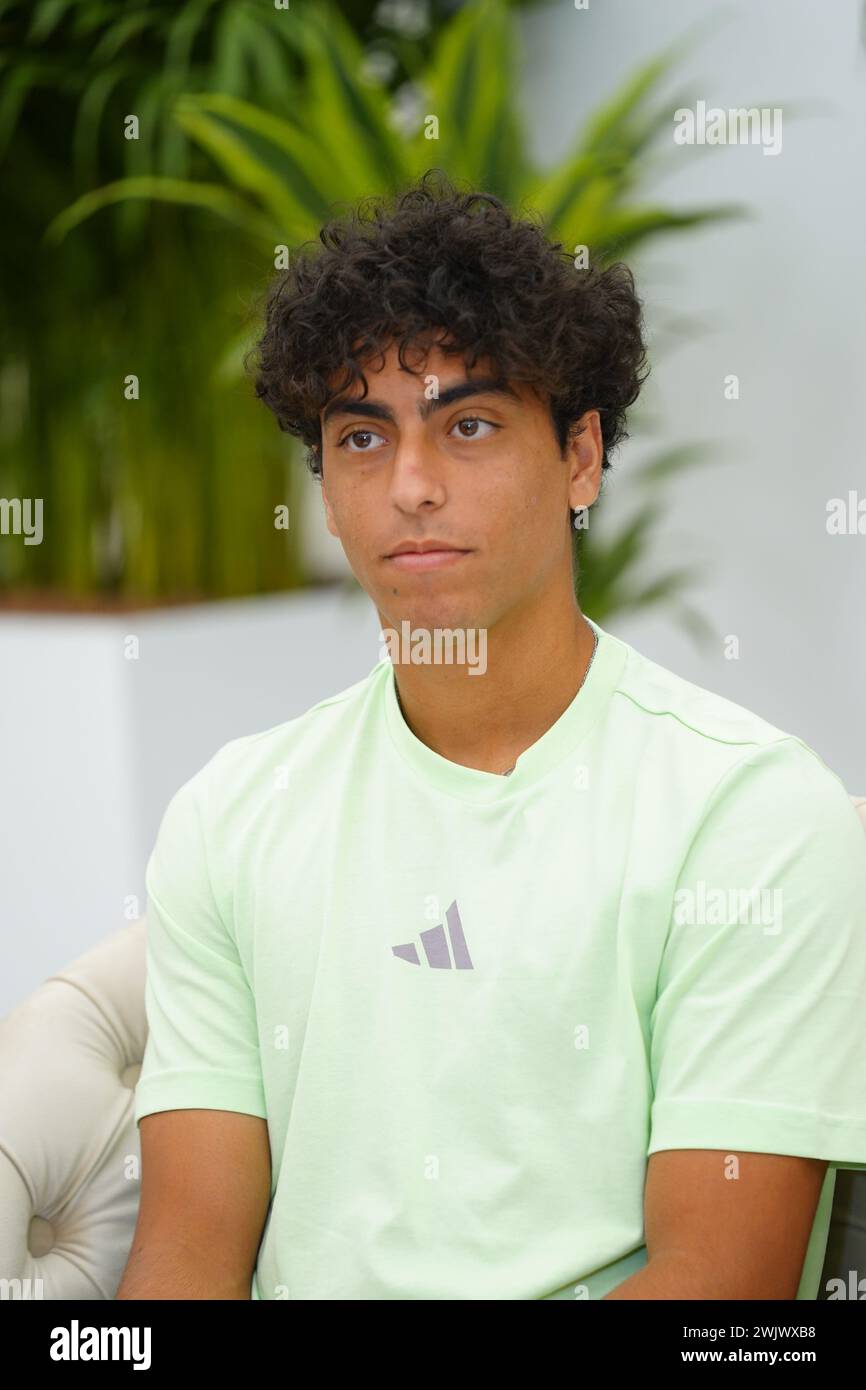 Jordan’s Abdullah Shelbayh during the draw ceremony of the Qatar ...