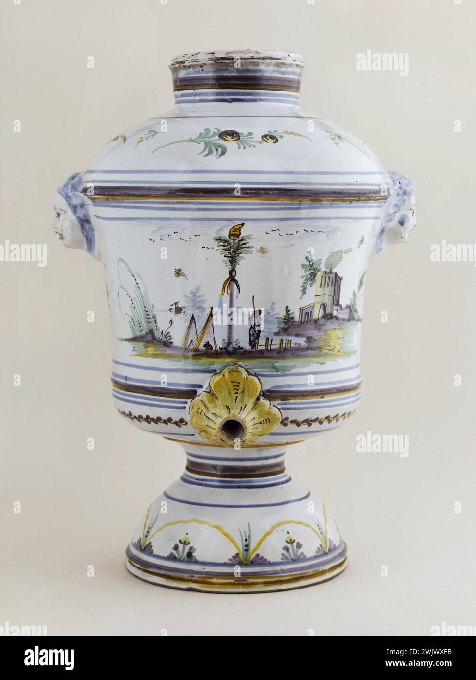 Anonymous. Fountain at the Tree of Liberty. Earthenware. Around 1792 ...