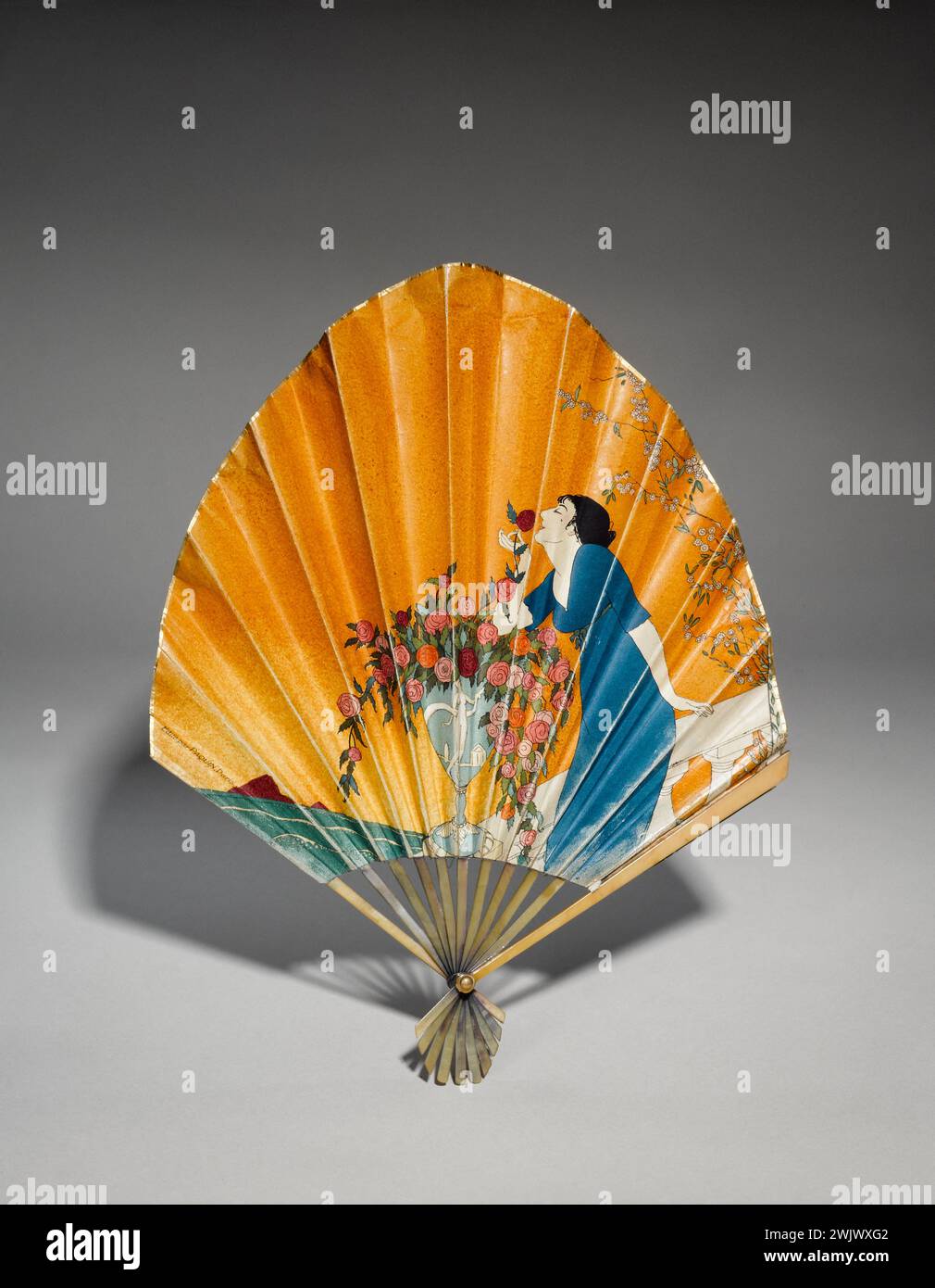 Paul Iribe (1883-1935). "The Western". Ventail. Skin leaf, synthetic ...