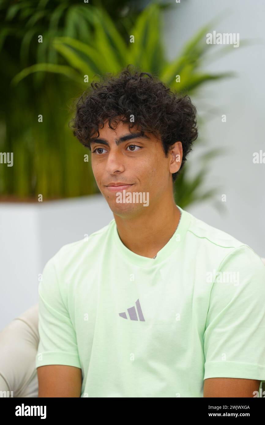 Jordan’s Abdullah Shelbayh during the draw ceremony of the Qatar ...