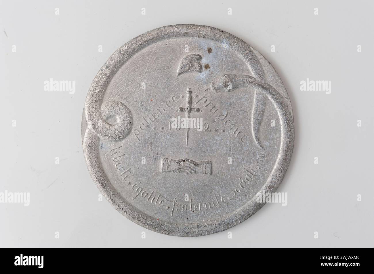 Carnavalet museum, medal collection Right swords vertically surmounted ...