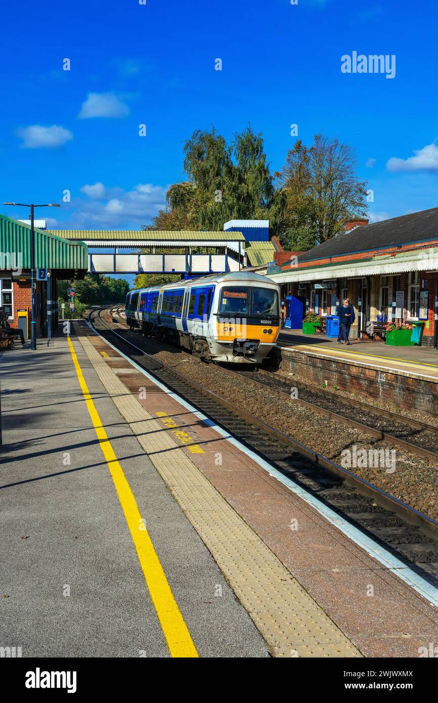 Diesel powered passenger Commuter suburban railway station.west ...