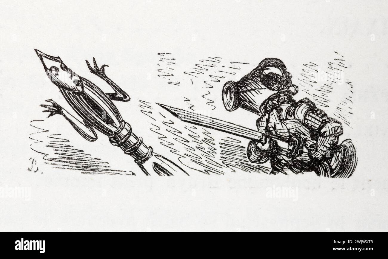 Wood engraving by gustave dore 1832 1883 hi-res stock photography and ...