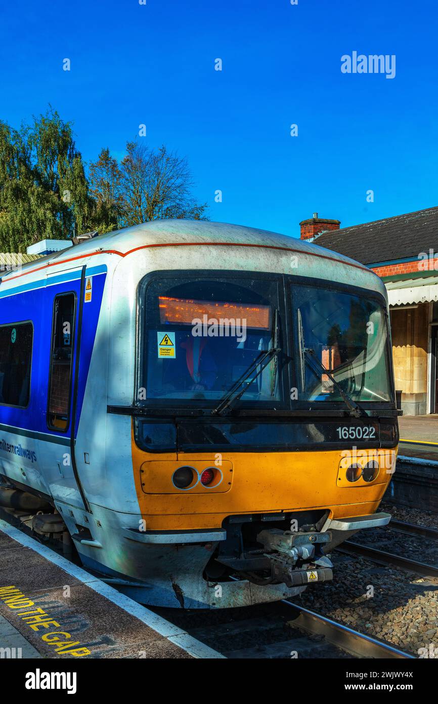 Diesel powered passenger Commuter suburban railway station.west ...