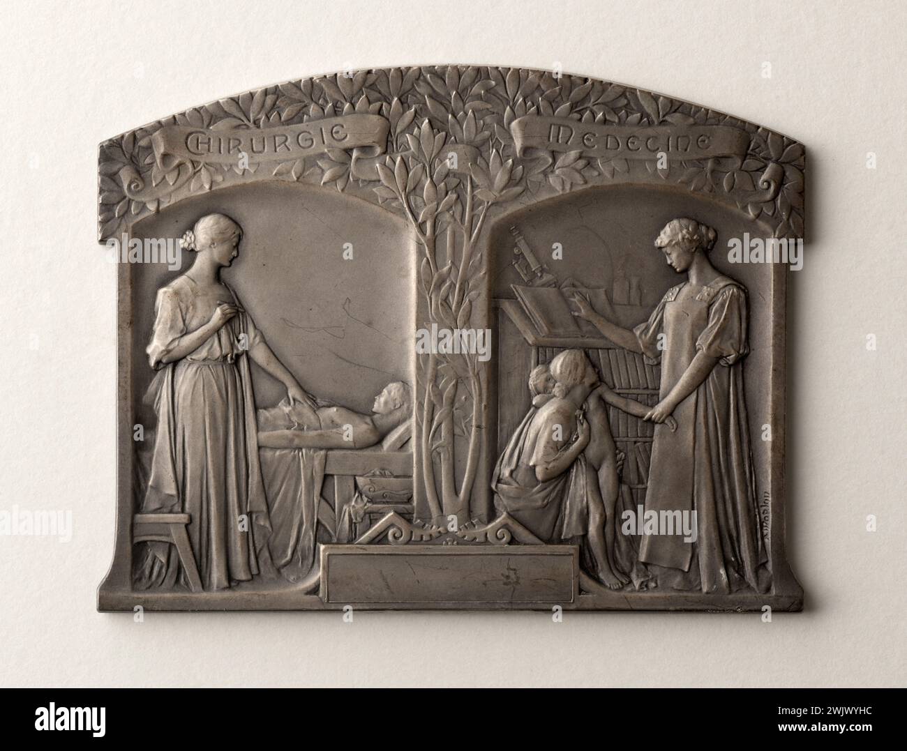 Pierre-Alexandre Morlon (1878-1851). "Medico-surgical company". Bronze ...