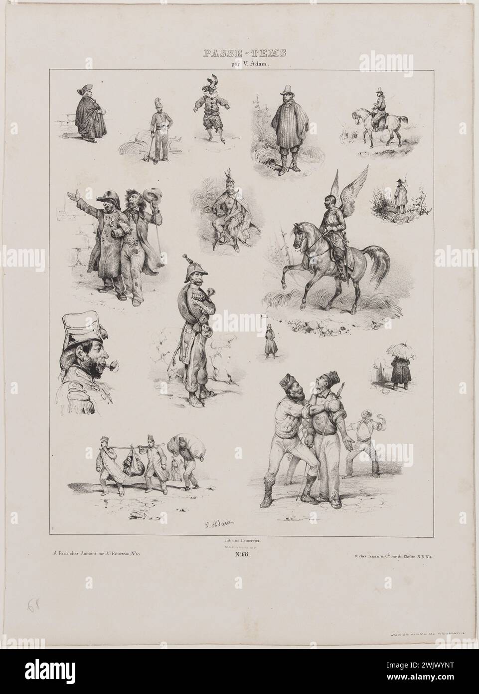 Jean-Victor Adam, known as Victor Adam (1801-1866), French painter and ...