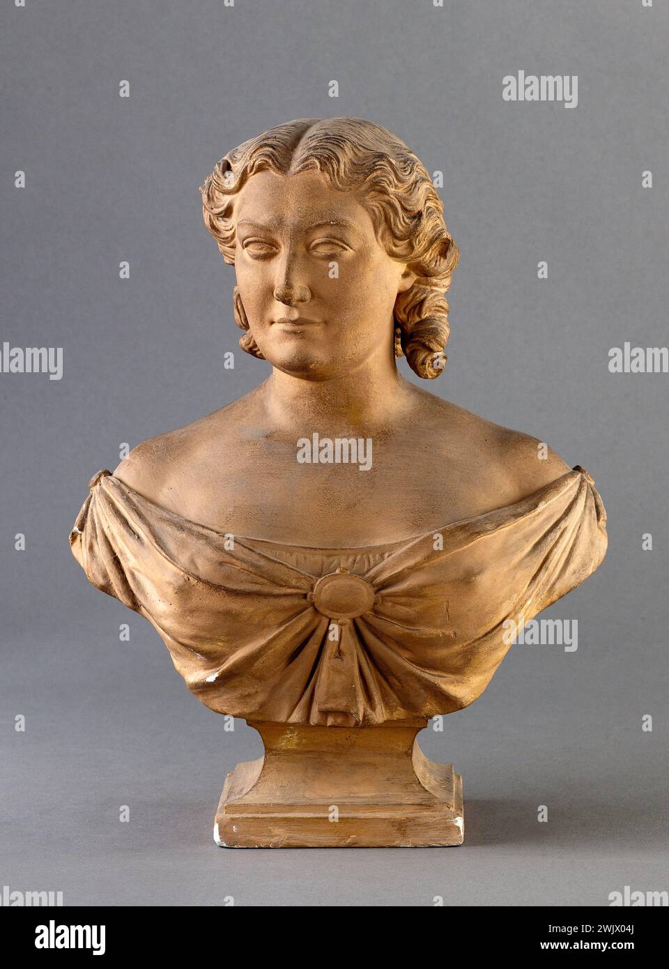 Jean-Pierre Dantan (1800-1869), said Dantan the young. Serious portrait ...