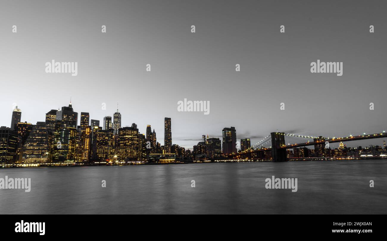 Manhatten city skyline view hi-res stock photography and images - Alamy