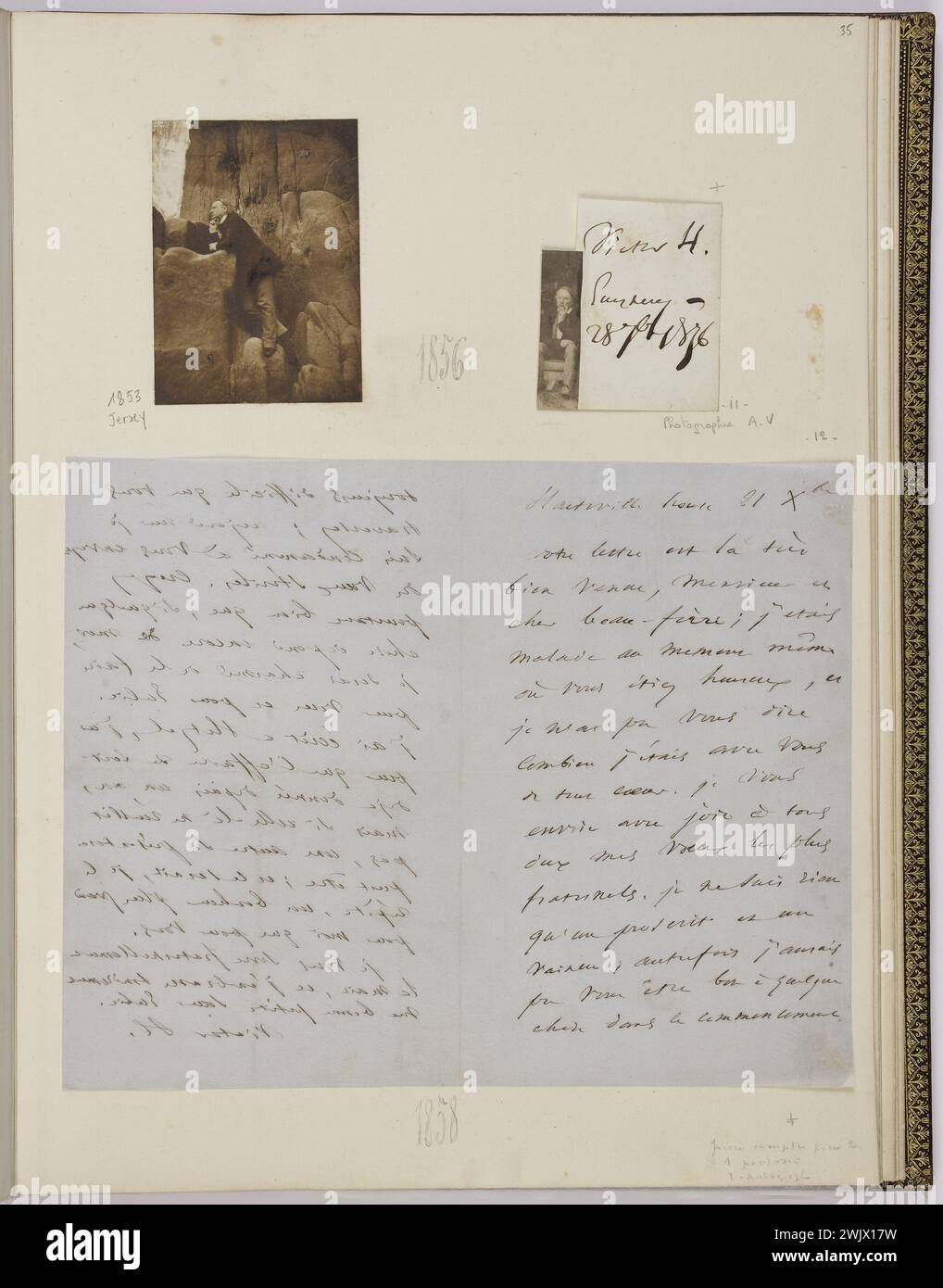 Autograph manuscript of Victor Hugo (1802-1885). Illustrated travel ...
