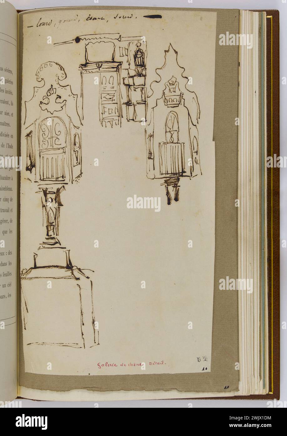 Victor Hugo (1802-1885). Chne gallery. Datil (coll by VH in a copy of ...