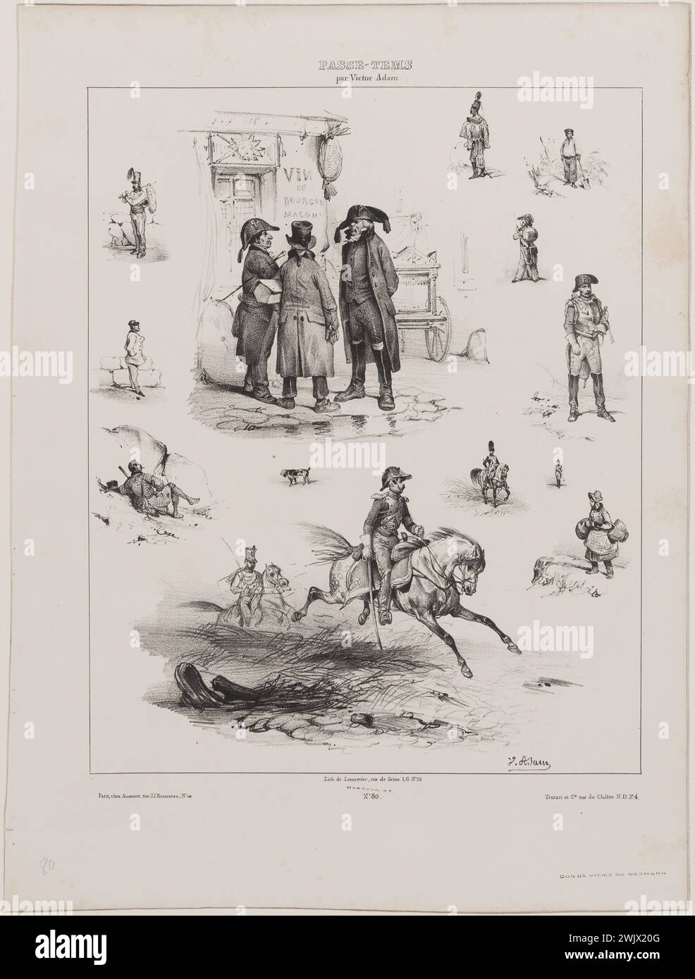 Jean-Victor Adam, known as Victor Adam (1801-1866), French painter and ...