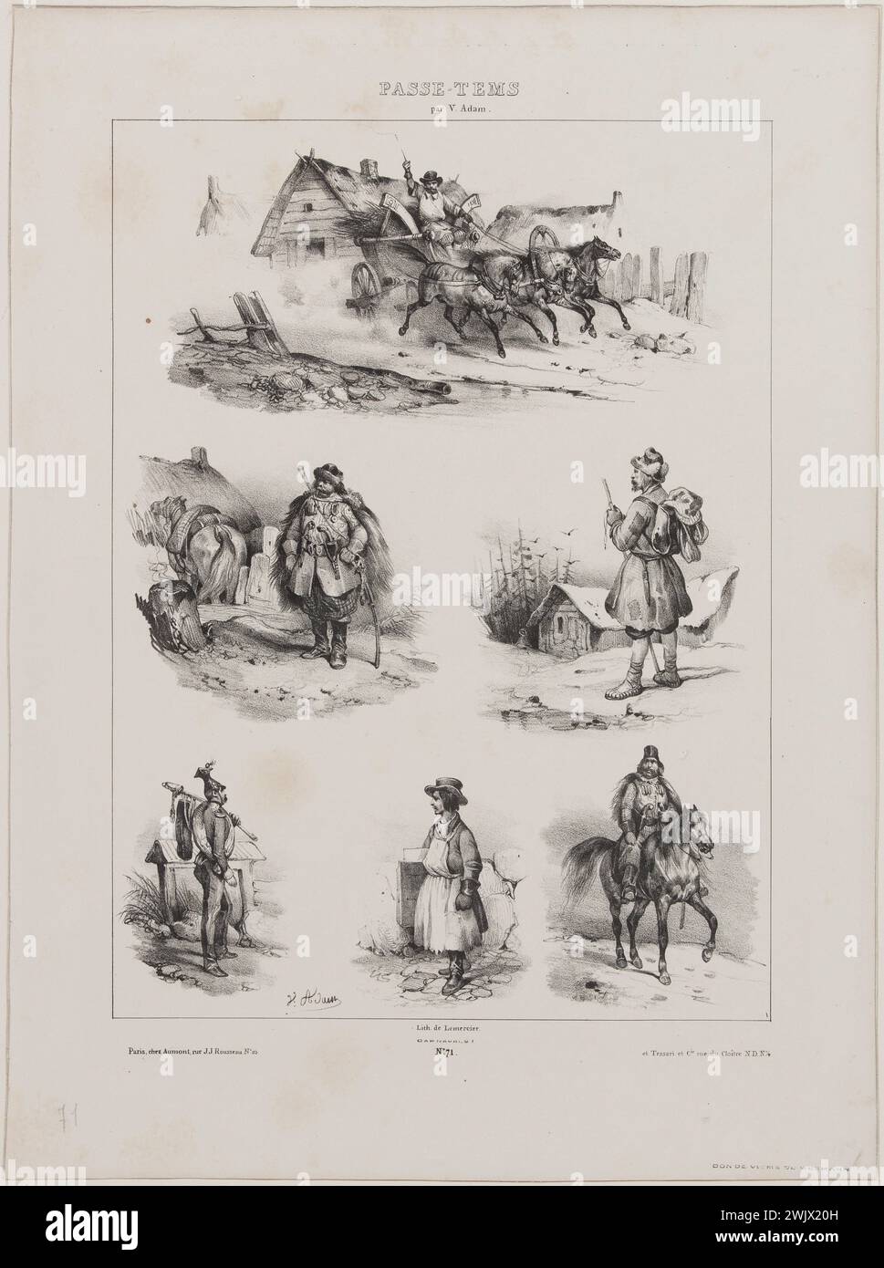 Jean-Victor Adam, known as Victor Adam (1801-1866), French painter and ...