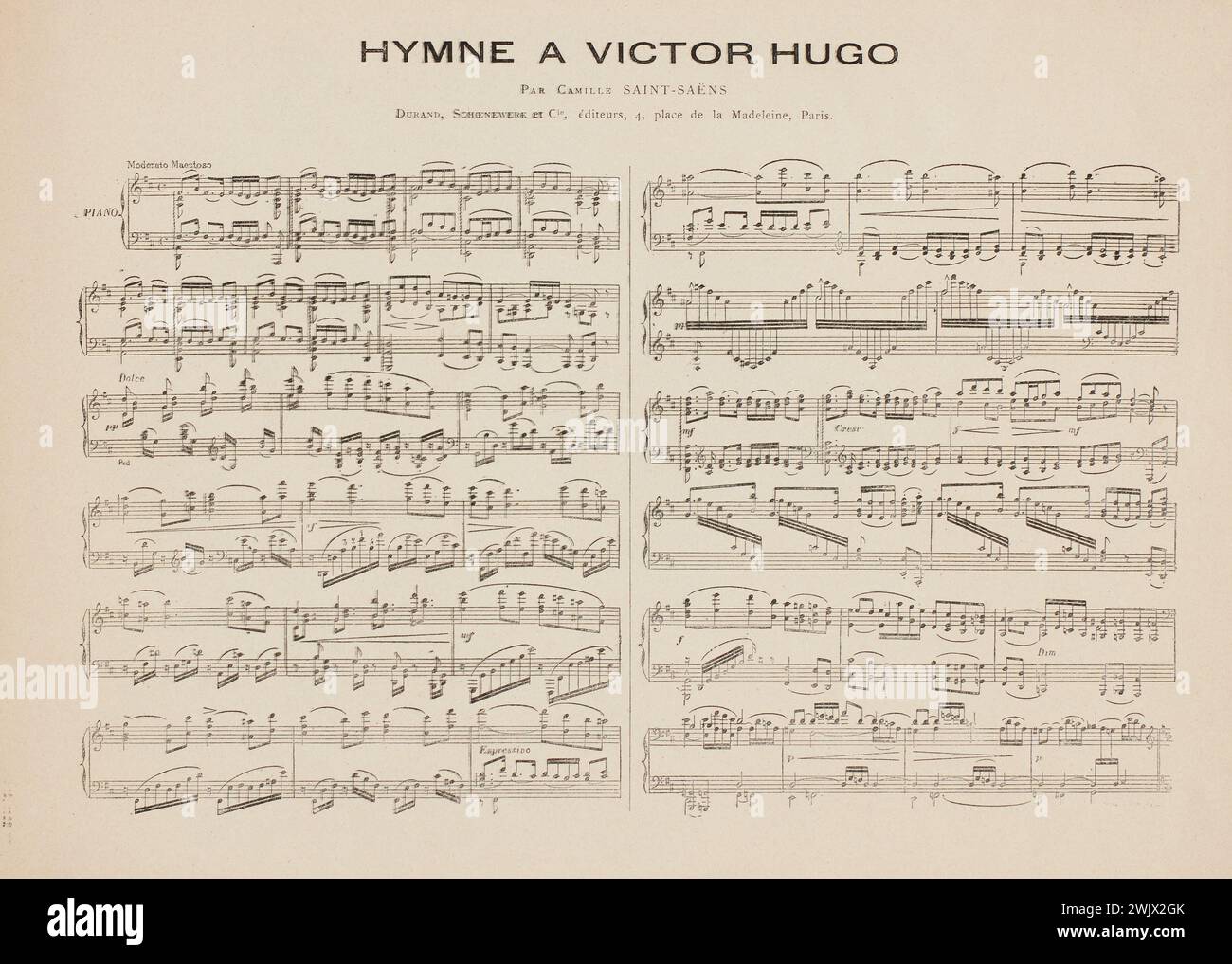 Saint saens 1880 hi-res stock photography and images - Alamy