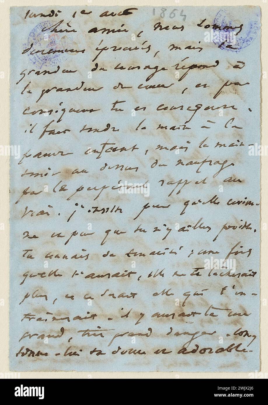 Hugo, Victor (n.1802-02-26-D.1885-05-22), letter from Victor Hugo to ...