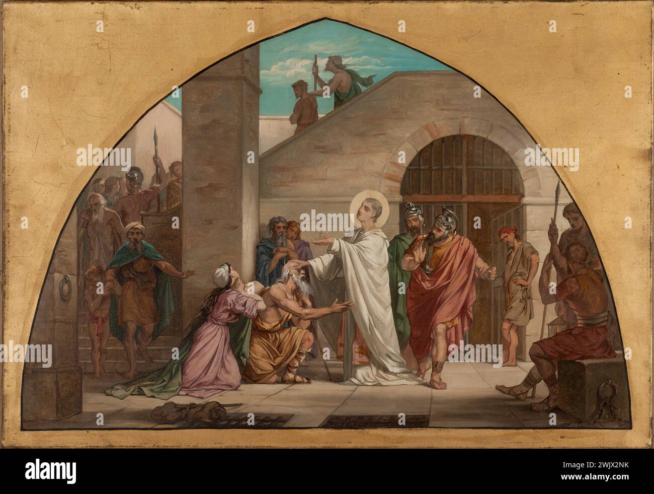 Paul Célestin Louis (dit Nanteuil - 1813-1873). "Sketch for the Saint ...