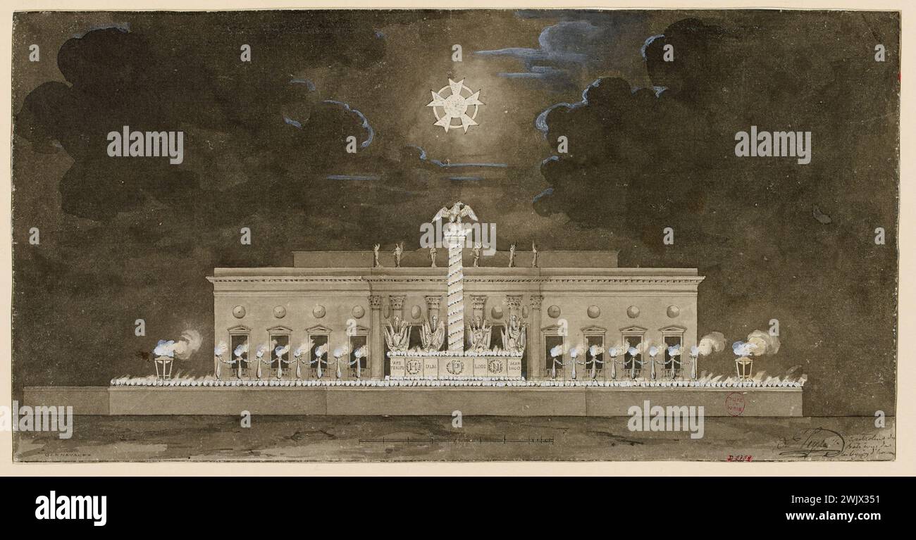 Peyre, Antoine -François (N.1739 - D.1823), decor project to the glory ...