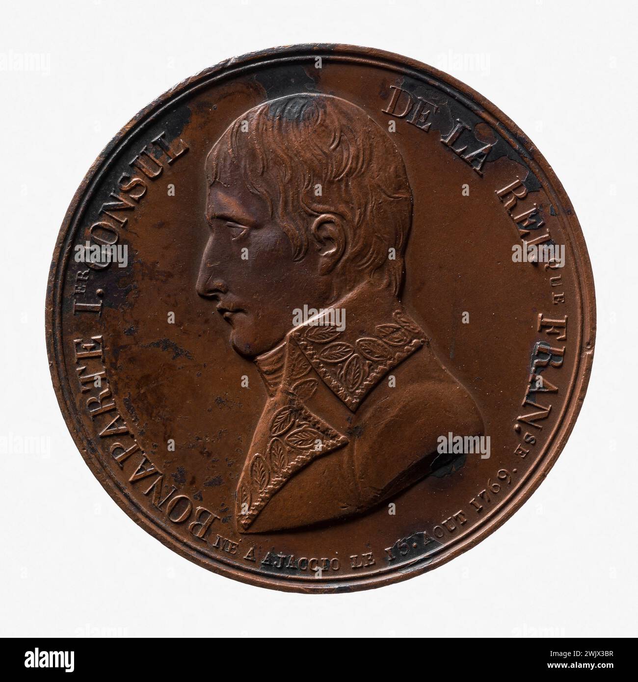 Liénard. Bonaparte, first consul. Copper, between 1800 and 1801. Paris ...