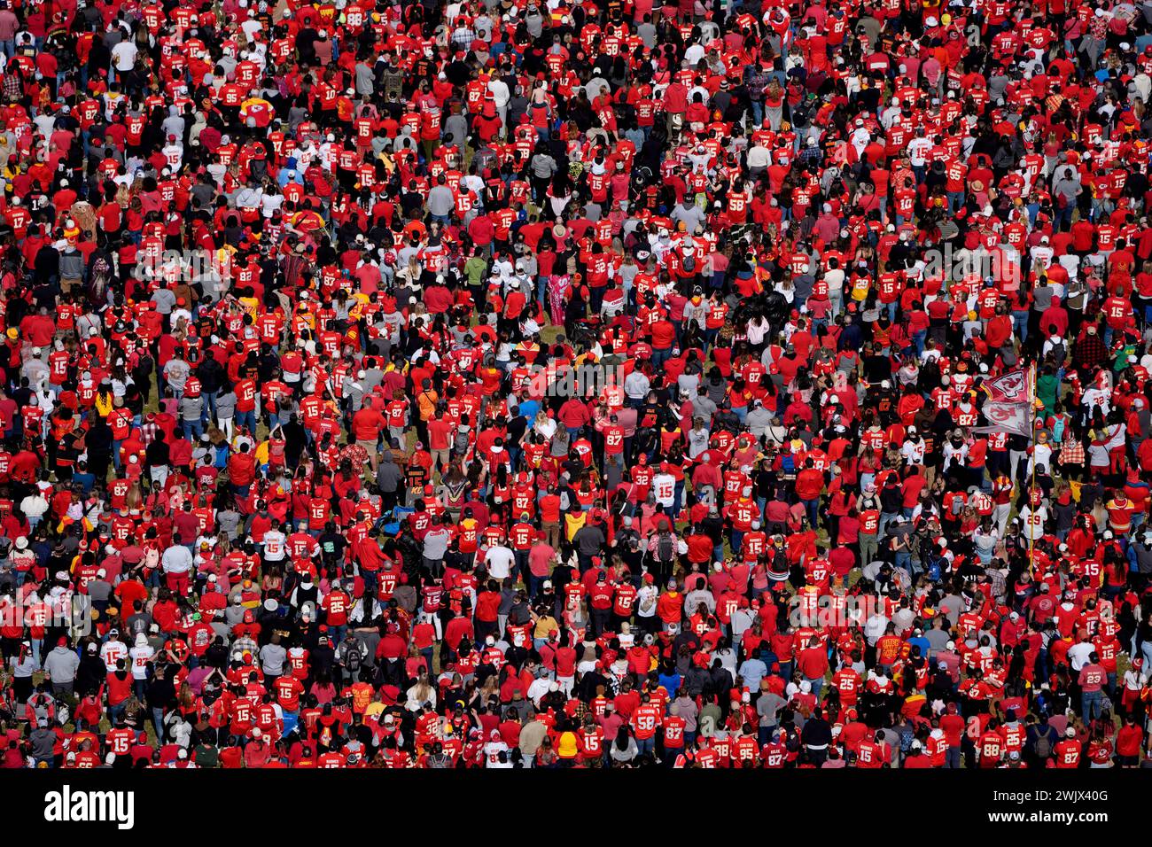 FILE - Fans watch as the Kansas City Chiefs celebrate during their ...