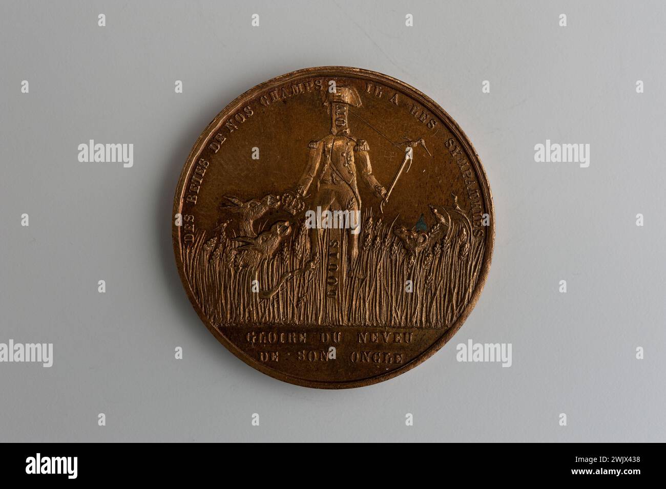 Carnavalet museum, medal collection Right of scarecrow decailed by the ...