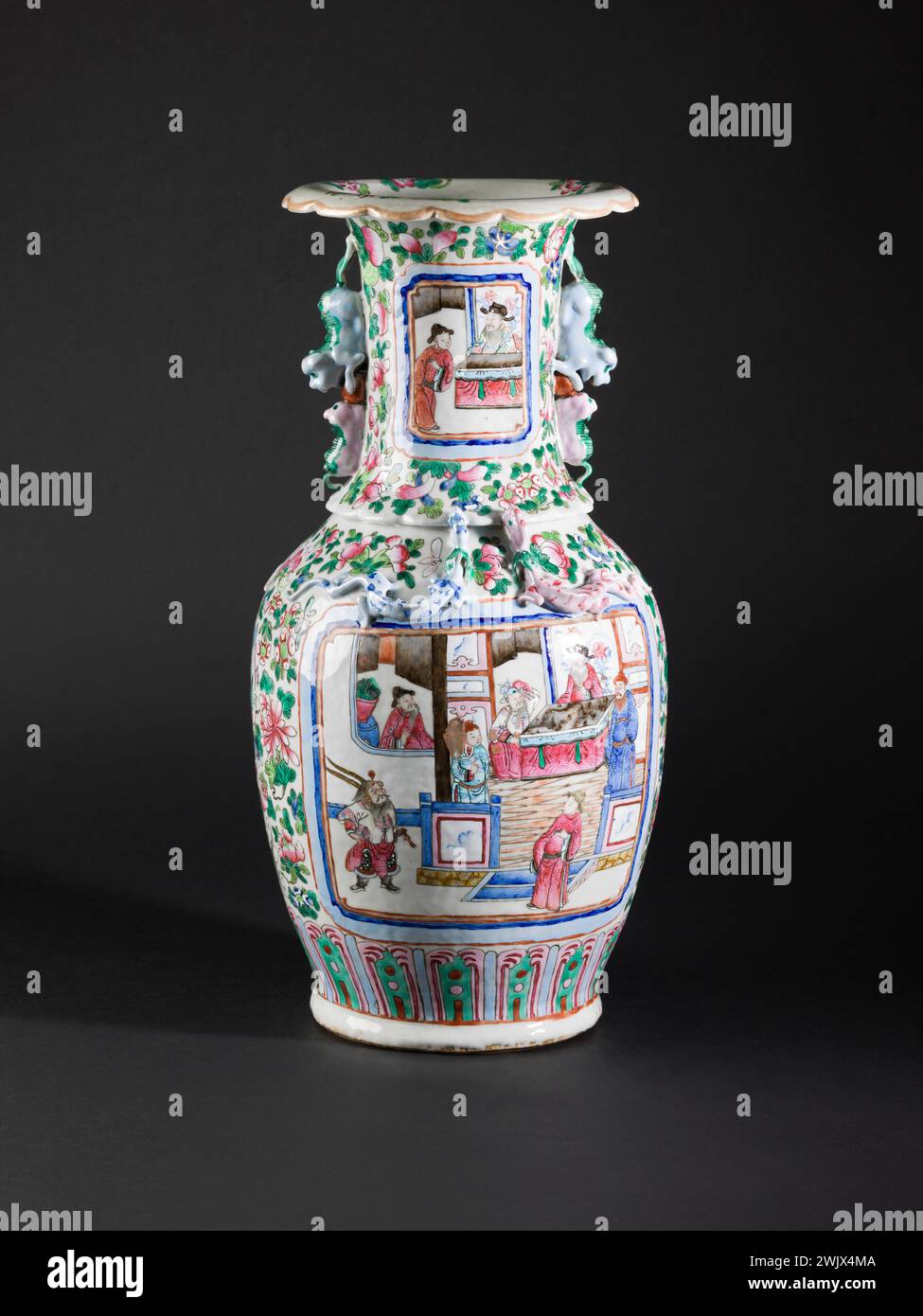 Anonymous. "Vase (of a pair)". Ceramic. Paris, house of Victor Hugo ...